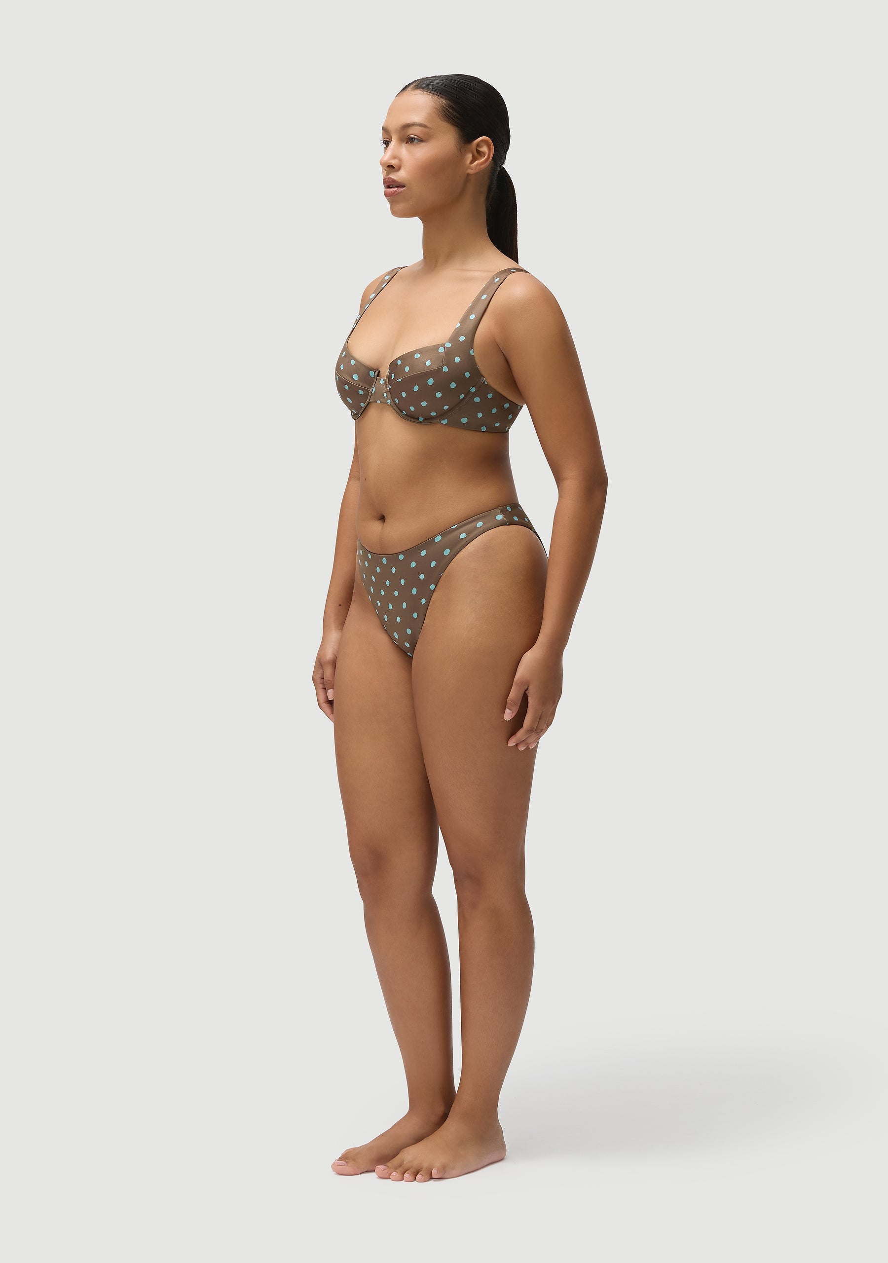 Casanova Top, Polka Blue